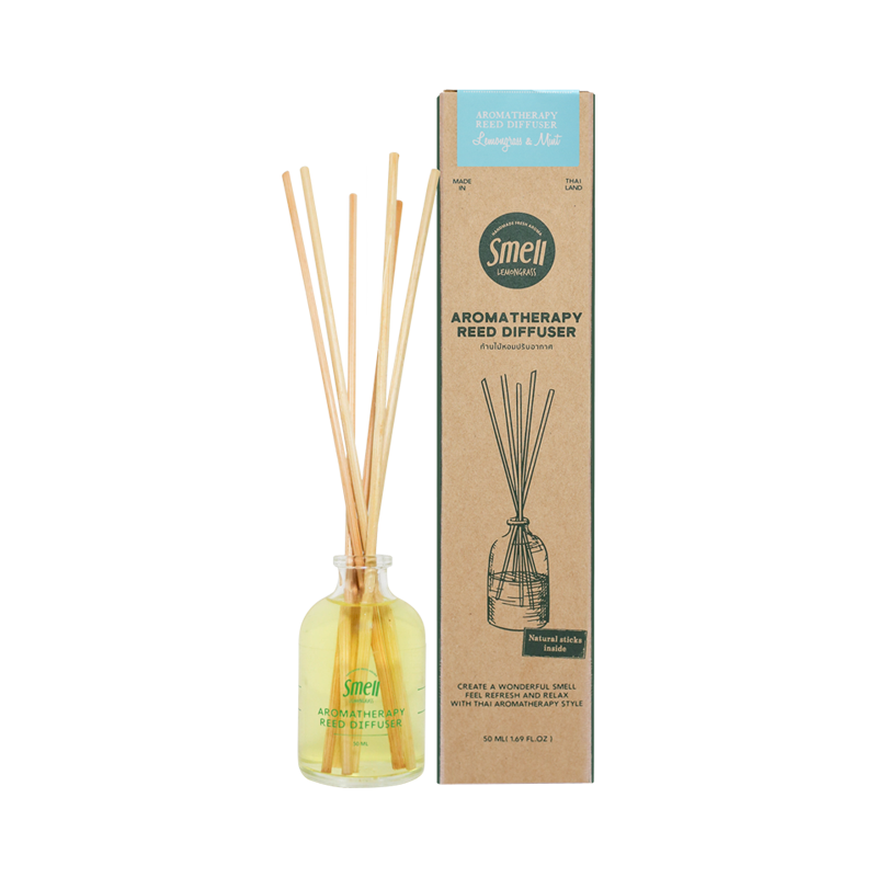 AROMATHERAPY REED DIFFUSER LEMONGRASS & MINT 50ML - SmellLemongrass ...